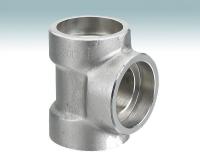 China Stainless Steel SS316 SS304 Socket Weld Equal Tee Sanitary Pipe Fitting DN10 DN300 for sale