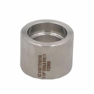 China 3000LB 6000LB NPT Stainless Steel Forged Coupling Socket Weld Pipe Fittings 1/2 to 6 Inch for sale