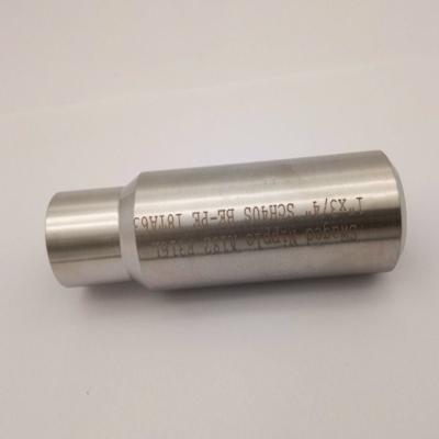 China Forged Pipe Fittings Swaged Nipple Stainless Steel 316L Sch80 2 Inch Custom CNC Machining for sale