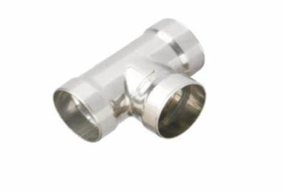 China ASME B16.9 Sch40 Stainless Steel 304 Socket Weld Equal Tee Pipe Fitting for sale