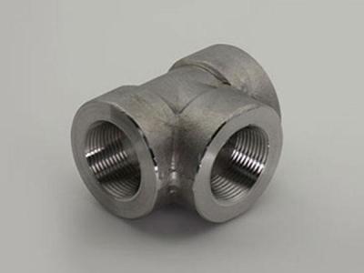 China Stainless Steel Forged Threaded Reducing Tee ASME B16.9 SS 304/316 1.4529 Alloy 926 for sale