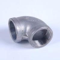 China Stainless Steel 90 Degree Elbow 2 Inch Female Threaded SS304 SS316 Forged Pipe Fitting for sale