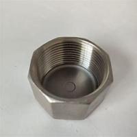 China SS304 Pipe Cap 1/2 Inch BSP Female Thread Stainless Steel Hex End Cap for sale