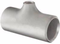 China Stainless Steel 304 316L Seamless Unequal Tee DN10-DN300 Butt Welding Pipe Fitting for sale