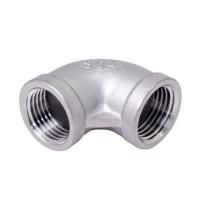 China Stainless Steel 4 Inch SCH40 90 Degree Elbow Female Threaded 304 316 Forged Pipe Fitting for sale