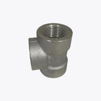 China ASME B16.9 Schedule 40 Stainless Steel 304 Equal Tee Threaded Pipe Fitting for sale