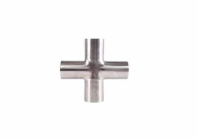 China Sanitary Stainless Steel 304 316L Butt Welding Cross Pipe Fitting 4 Way 1/2-48 Inch for sale