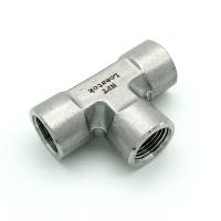 China Threaded Female Tee Stainless Steel Forged 3000 Class Industrial Pipe Fitting 1/2 Inch for sale