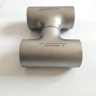 China Butt Weld Female Tee Stainless Steel 3000 Class Industrial Pipe Fittings SS304 SS316 for sale