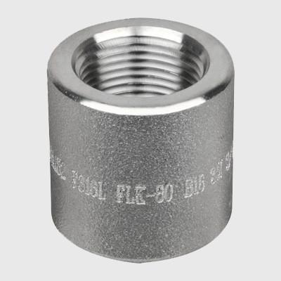 China 304 Stainless Steel Threaded Coupling 3000lbs Forged Pipe Fitting 1/8-8 inch for sale