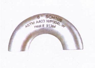 China Stainless Steel 304/316 180 Degree LR Elbow Class 3000 Butt Weld Pipe Fitting 2 Inch for sale