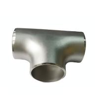 China Stainless Steel SS 304 Butt Weld Tee 1/4 to 4 inch 3 Way Pipe Fittings for sale