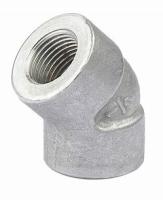 China Stainless Steel 45 Degree Threaded Elbow Forged High Pressure Pipe Fitting SS304 SS316 1/2-2 Inch for sale