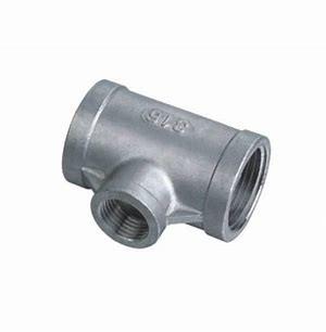 China Stainless Steel Reducing Unequal Tee Threaded Pipe Fitting 304 316L DN10 DN300 for sale