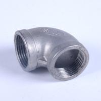 China 90 Degree LR Elbow Stainless Steel Pipe Fittings Double Internal Threaded Connector 1/2 to 48 Inch for sale