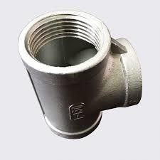 China ASME B16.9 Forged Threaded Equal Tee 304/316 Stainless Steel Pipe Fitting 1/2 to 4 Inch for sale