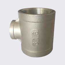 China Stainless Steel 304/316 Threaded Reducing Unequal Tee Forged Pipe Fitting DN10-DN300 for sale