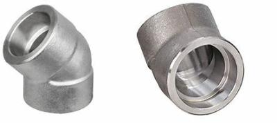 China Stainless Steel 45 Degree Socket Weld Long Radius Elbow Pipe Fitting 1 Inch for sale