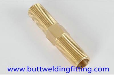 China 3/16 Inch Brass Compression Pipe Fitting Union ASME B16.9 Forged 1/16 to 1-1/2 Inch for sale