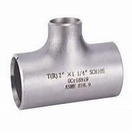 China Stainless Steel Butt Weld Unequal Tee 4 Inch SCH10s 304/316L Sanitary Fitting for sale