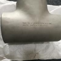 China ASME B16.9 Super Duplex Steel UNS S32750 6 Inch SCH10S Butt Weld Equal Tee for sale