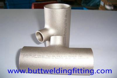 China Copper Nickel 90/10 Reducer Tee ASME B16.9 1 Inch SCH40 Pipe Fitting for sale