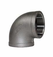 China 90 Degree Elbow Stainless Steel Pipe Fittings Forged Threaded Connector 1/2 to 48 Inch for sale