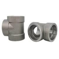 China ASME B16.9 Sch40 Stainless Steel 304 Socket Weld Equal Tee Pipe Fitting for sale