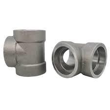China ASME B16.9 Sch40 Stainless Steel 304 Socket Weld Equal Tee Pipe Fitting for sale