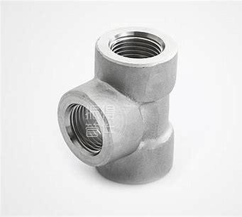 China Stainless Steel Equal Tee Pipe Fittings Threaded Forged 304/316 ASME B16.9 1/2 to 4 Inch for sale
