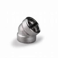 China Stainless Steel 45 Degree Socket Weld Long Radius Elbow Forged Pipe Fitting 1 Inch for sale