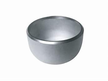 China SS304 SS316L Stainless Steel Welded Oval Head Ball End Pipe Cap 1/2 to 48 Inch for sale