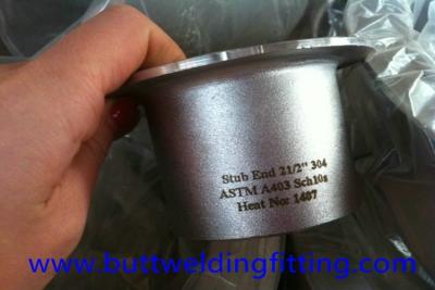 China Stainless Steel 304 Stub End ASTM A403 2-1/2 Inch SCH10S ANSI B16.9 Butt Weld Fitting for sale