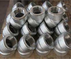 China Stainless Steel 45 Degree Socket Weld Long Radius Elbow Forged Pipe Fitting 1 Inch for sale