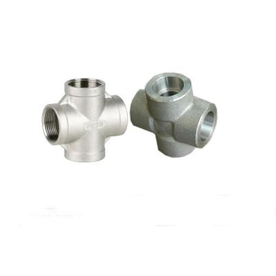 China ASME B16.9 316H Stainless Steel Pipe Butt Weld Cross Tee DN15-DN1200 for sale