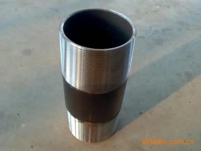 China Stainless Steel Forged Pipe Nipple 3/4 NPT Threaded Fitting 2 Inch 150 psi for sale