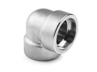 China 90 Degree Elbow Socket Weld Forged High Pressure Pipe Fitting 3000LBS 1/2 Inch for sale