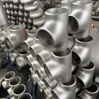 China ASME B16.9 Stainless Steel Equal Tee 304/316L Seamless Butt Weld Pipe Fitting 1/2-24 Inch for sale