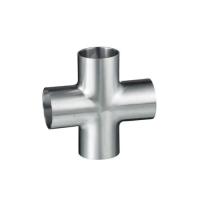 China TOBO Stainless Steel Equal Diameter Stamping Butt Welded Cross Pipe Fittings ANSI DIN JIS Custom for sale