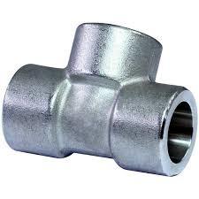 China Socket Weld Tee 304 Stainless Steel Forged Fittings ASTM A336 F22 2 Inch Sch 40 for sale