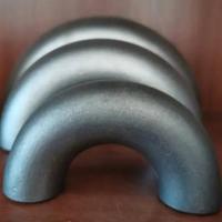 China 180 Degree Short Tube Sanitary Stainless Steel Elbow Custom Size 304 316 for sale