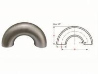 China 180 Degree Short Tube Sanitary Stainless Steel Elbow Custom Size 304 316 for sale