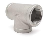 China Sanitary Butt Weld Reducing Tee Fitting 2 to 6 Inch ASME BPE 316L Stainless Steel for sale