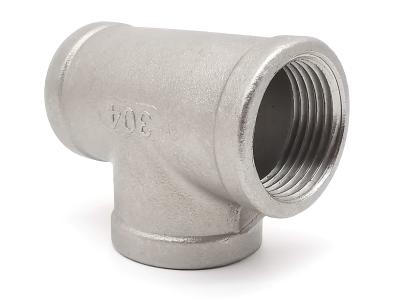 China Sanitary Butt Weld Reducing Tee Fitting 2 to 6 Inch ASME BPE 316L Stainless Steel for sale