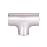 China Stainless Steel Tee Butt Welded Pipe Fitting 304 316L 1/8 to 48 Inch Corrosion Resistant for sale