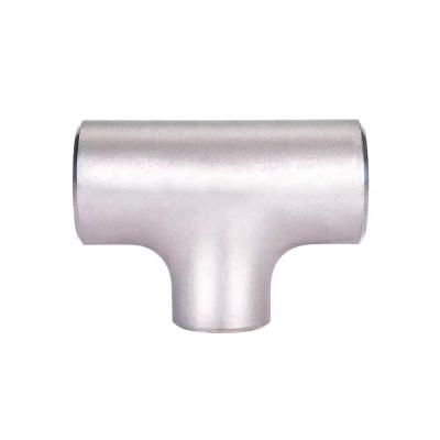 China Stainless Steel Tee Butt Welded Pipe Fitting 304 316L 1/8 to 48 Inch Corrosion Resistant for sale