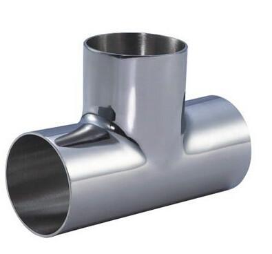 China Sanitary SS316 Stainless Steel Pipe Fitting Tee DN10-DN300 Food Grade Mirror Polish for sale