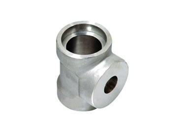 China 316 Stainless Steel Forged Tee ASTM A336 F22 3 Inch Sch 40 Socket Welding Tee for sale