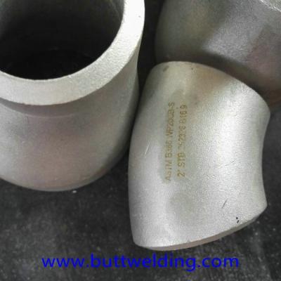 China Super Duplex 2507 45 Degree Elbow 2 Inch Sch40 ASME B16.9 Stainless Steel Pipe Fitting for sale