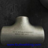 China 12 Inch Sch40 Super Duplex 32760 Stainless Steel Equal Tee Pipe Fitting for sale